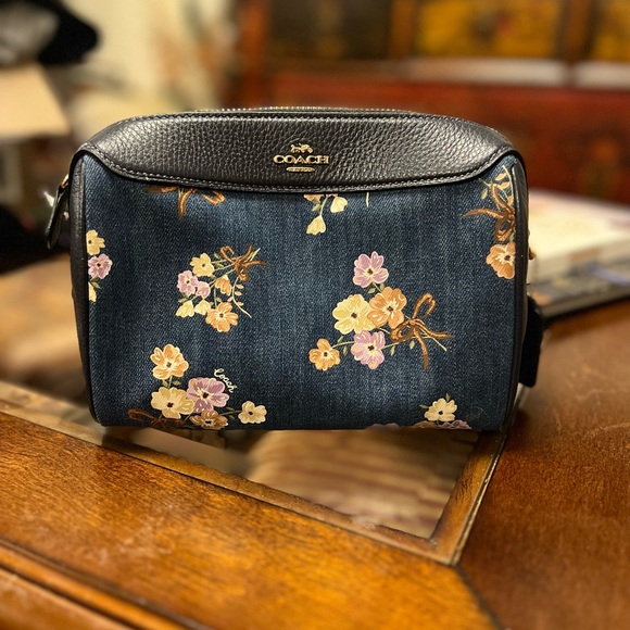 Coach | Bags | Brand New Coach Purse Never Been Used Blue With Flowers ...